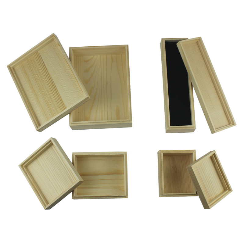 Custom Solid Wood Storage Box with Lid