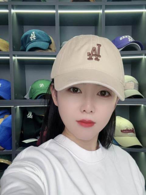 Korean MLB Hat 2024 New Men's and Women's Visor LA Embroidered Letters ...