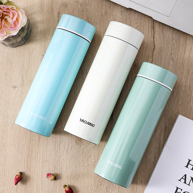 Real ceramic bone china liner women's thermos cup high-value tea ...