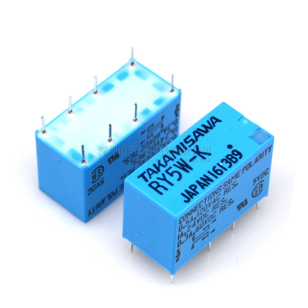 タカミサワ RY5W-K RY12W-K RY24W-K 8ピン 1A 電磁リレー