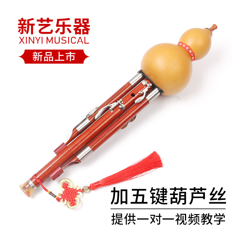 Xinyi Mahogany Seven-Hole Cucurbit Instrument - Professional B Flat/C ...