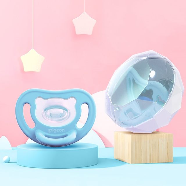 Pigeon pacifier newborn baby sleeping type super soft baby 3-6 months ...