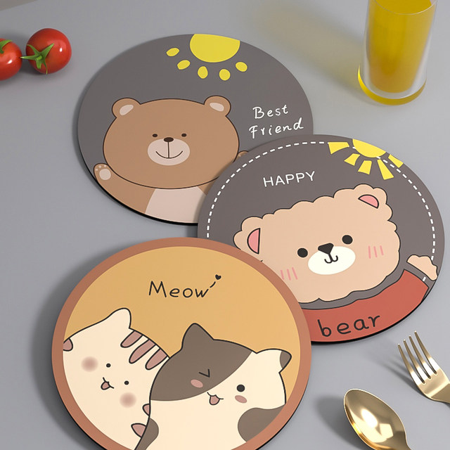 Diatom mud insulation mat coaster anti-scalding table mat silicone mat ...