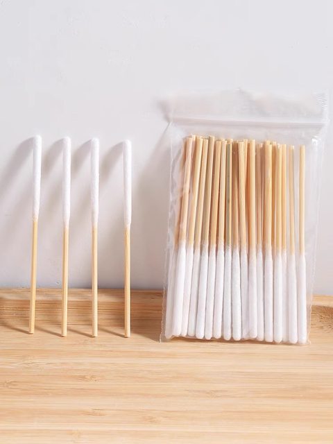 Freckle removal cotton swab applied with freckle removal solution ...