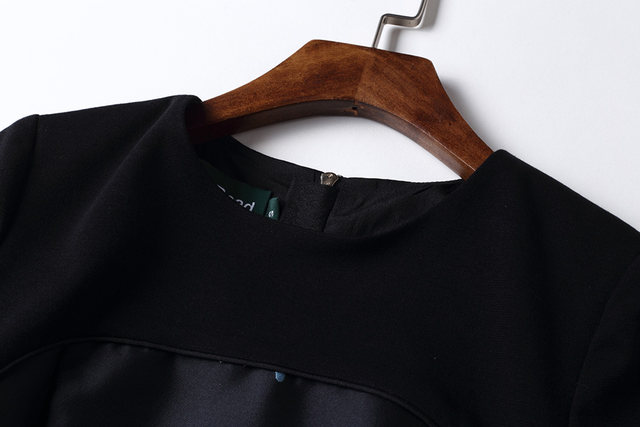 Dark Night Rose Autumn and Winter Hepburn Hepburn retro small black ...