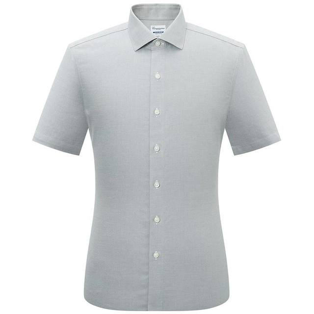 Kaimie Chexia pure cotton short-sleeved shirt cool no-iron business ...