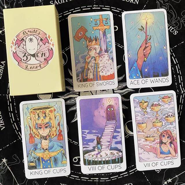 Spirit Eye Luo Tower BritsThird Tarot 78 third eye taro tower luo cards ...