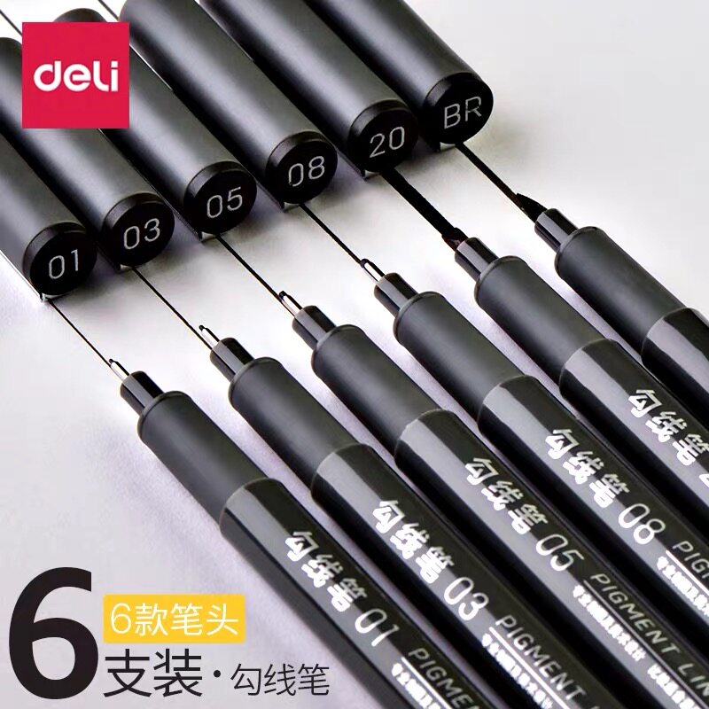 Ensemble de stylos à seringue étanches Deli S573 - Animation et croquis
