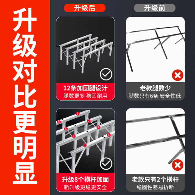 Stall shelf shelf portable retractable folding bamboo mat stall table ...