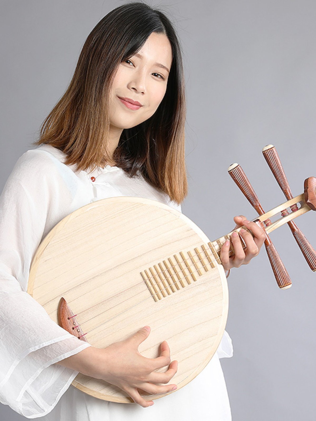 Dunhuang Yueqin - Kayu Sycamore - Instrumen Nasional Pemula