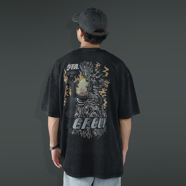 STA2023 new summer style Dihuo Jizo round neck short-sleeved T-shirt ...