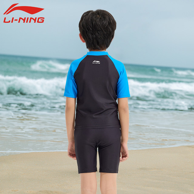 Li Ning Children's Swimsuit Boys Boys Boys Body Hot Spring Warm 2022 ...