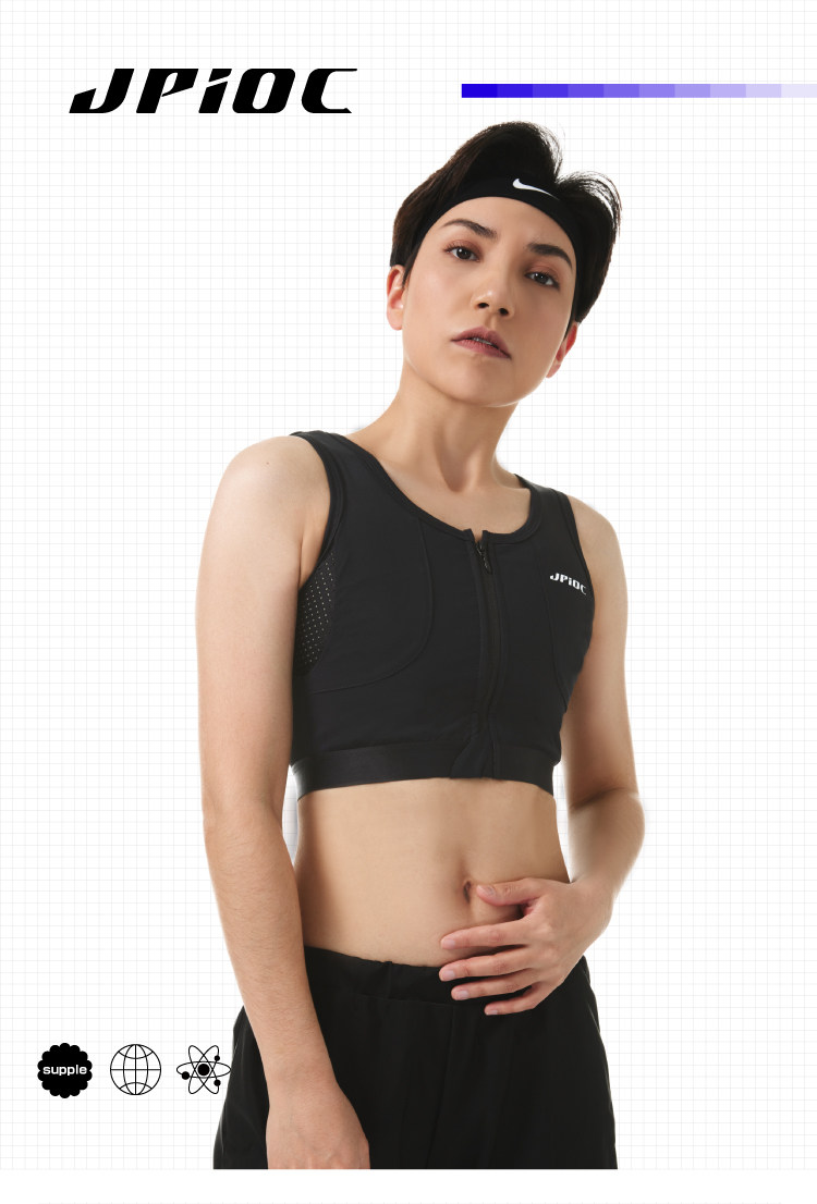 Jpioc Whalesaki 큰 가슴 잘 생긴 T 플랫 가슴 여성 플라스틱 가슴 레 여름 얼음 근육 처짐 방지 스포츠 브라 | Jpioc