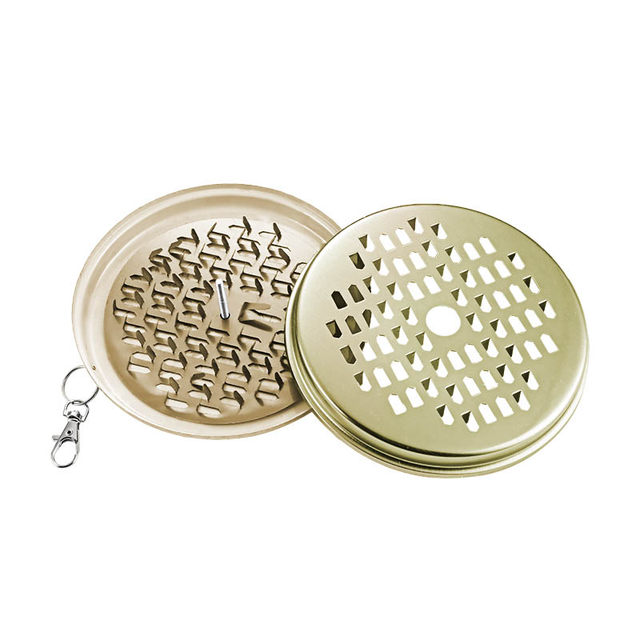 Indoor and outdoor portable metal mosquito-repellent incense plate ...