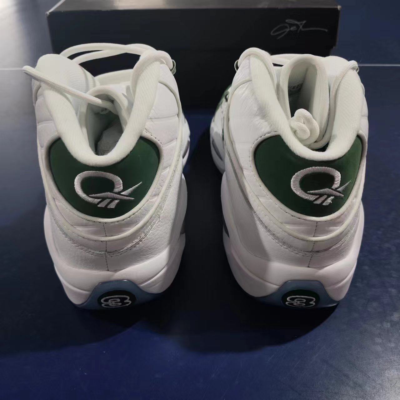 Reebok Question Mid green head Iverson question generation retro ...