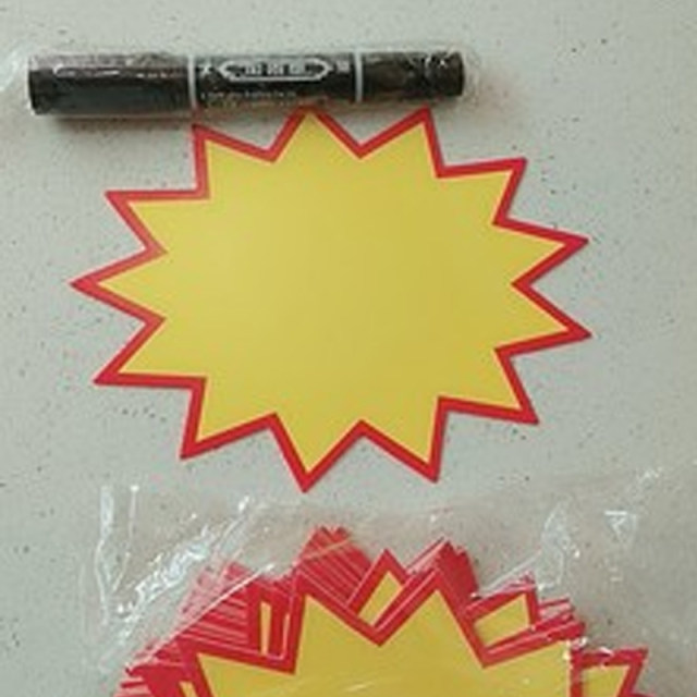 Explosion stickers blank price tag price tag explosion flower label ...