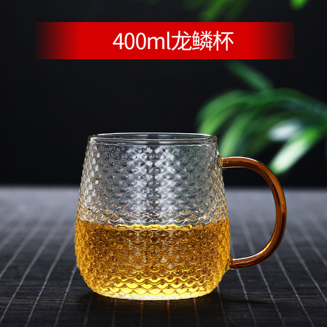 Youdetang handmade heat-resistant glass tea set hammer pattern teacup ...