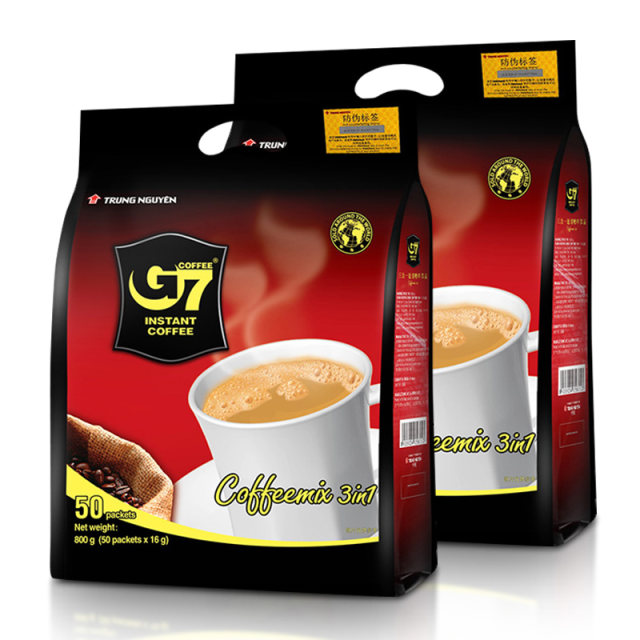 Vietnam's original G7 coffee quick -soluble three -in -one coffee powder student refreshing 800g ...