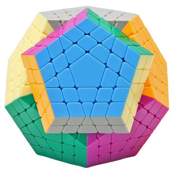 Holy hand solid color fifth level five magic cube 5 level 5 magic twelve face high difficulty ...