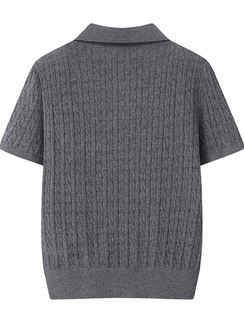 Enos official flagship store 2025 summer new fashion lapel short ...