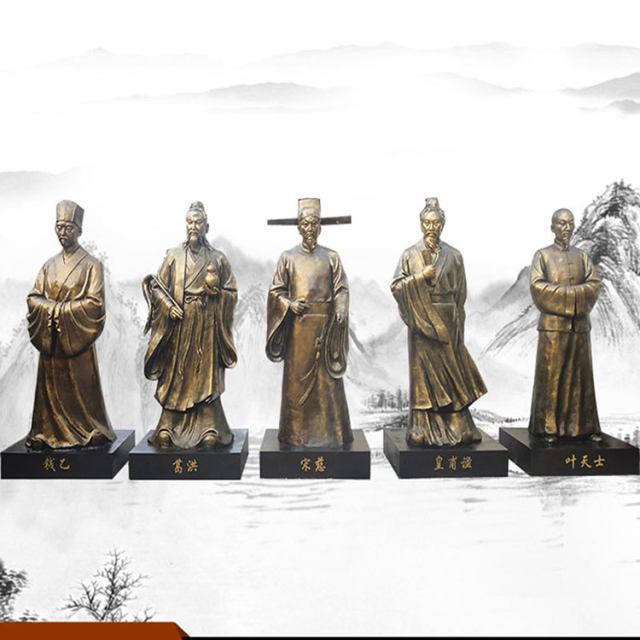 Customized sculptures of Ge Hong, Ye Gui, Tianshi Qian, customized ...