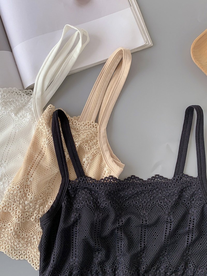 Lace Chest Wrap - White Strapless Vest Top