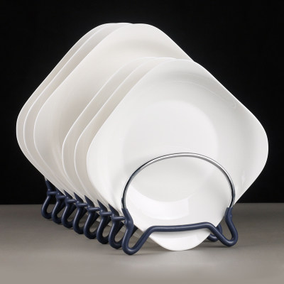 6 Vegetable disk home disk ceramic bone porcelain dish dish cubic plate ...