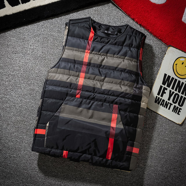 Autumn and winter vest men eat chicken second -level armor warm thickened sleeveless cotton ...