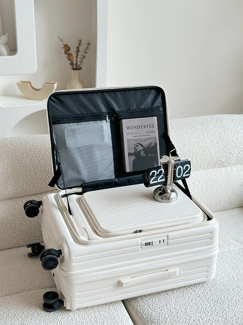 New side opening suitcase for women large capacity expandable PC ...