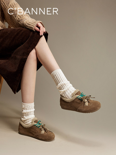 Thousands of Baidu plus velvet Bolken shoes 2024 Winter new retro ...