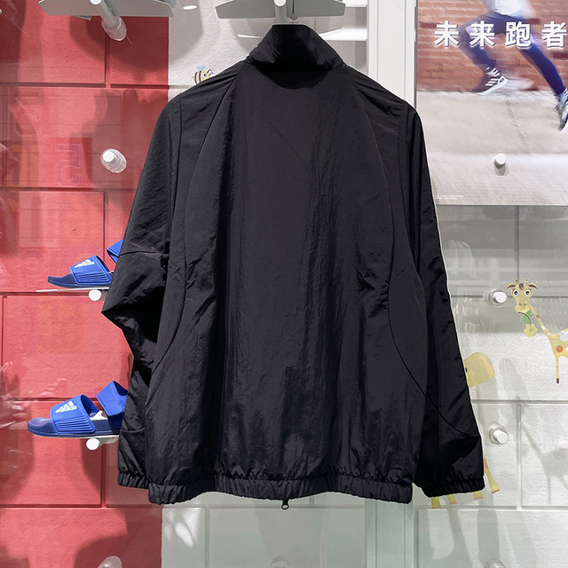 Adidas Jackets Men's and Women's 2024 Autumn Three Stripes Loose ...