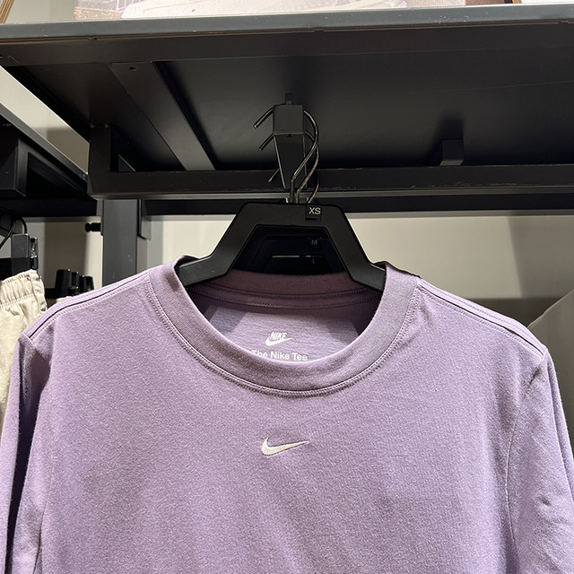 Nike Nike Women's T-shirt 2024 Summer pure cotton breathable Plaid ...