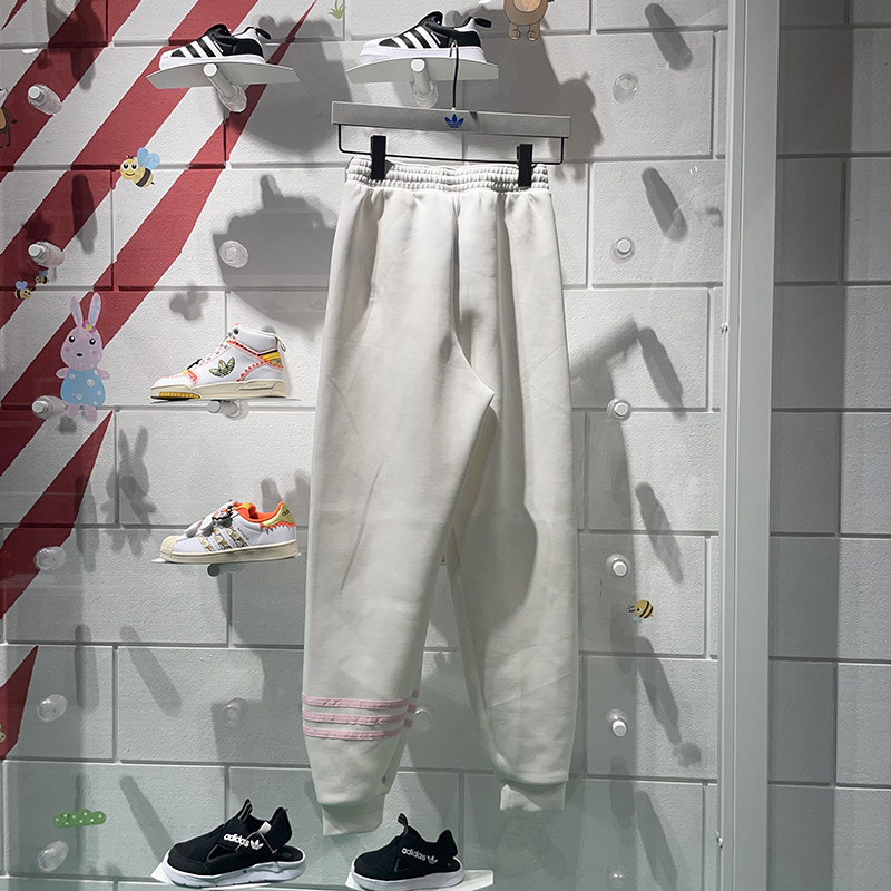 Adidas Clover Women's Pants 2024 Spring New Knitted Leg Casual Pants ...