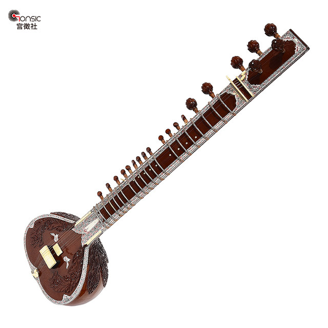 Indian Sitar SITAR Electric Box Import instrument Classical Handmade ...