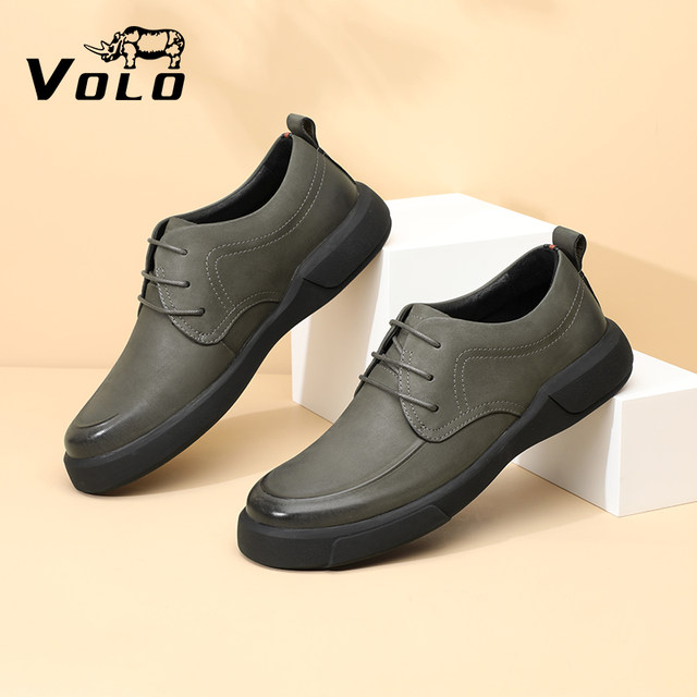 VOLO/Rhinoceros men's casual leather shoes for autumn business genuine ...