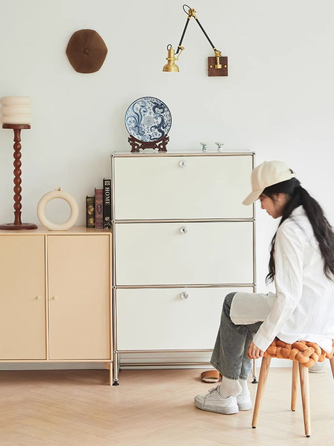 Second-hand USM shoe cabinet, living room entrance cabinet, home ...