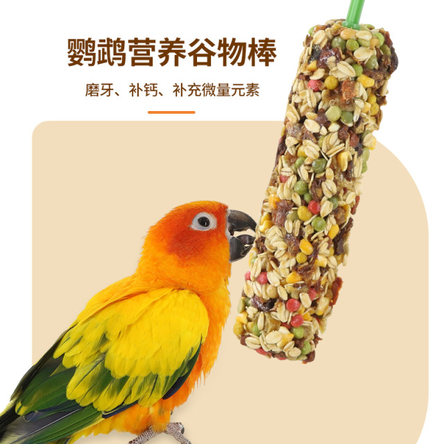 Beloved new home parrot snack bar cereal fruit training reward food ...