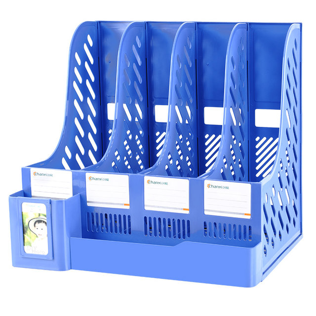 Thickened file rack desktop file frame file storage box file column ...