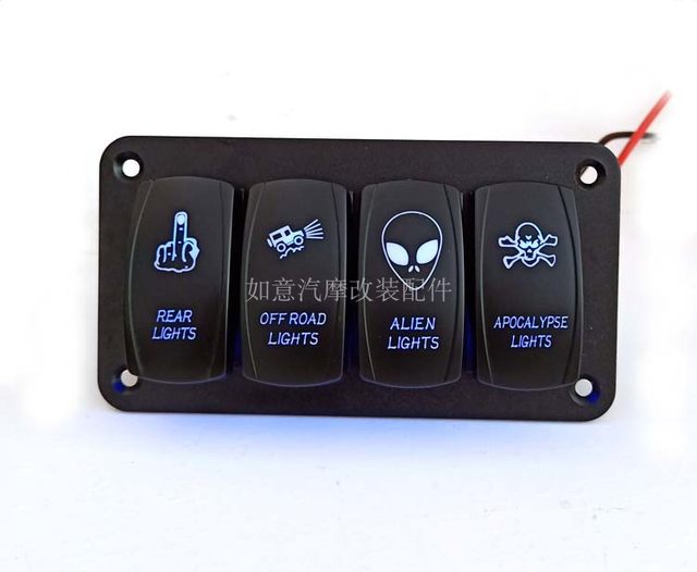 Off-road vehicle yacht universal modification switch combination dome ...