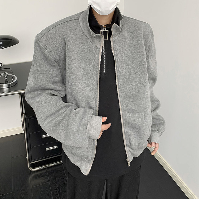 cleanfit design shoulder pad jacket men's high-end silhouette short ...