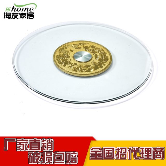 Table rotor tested glass home round table with rotating rice table ...