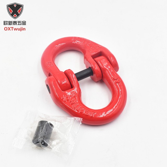 High-strength lifting butterfly buckle double-ring chain buckle G80 ...