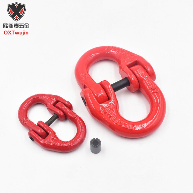 High-strength lifting butterfly buckle double-ring chain buckle G80 ...