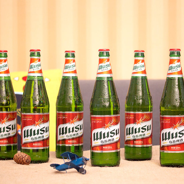 Wusu beer 620ml*12 bottles of Xinjiang red Wusu highly potent beer full box Jiangsu, Zhejiang ...