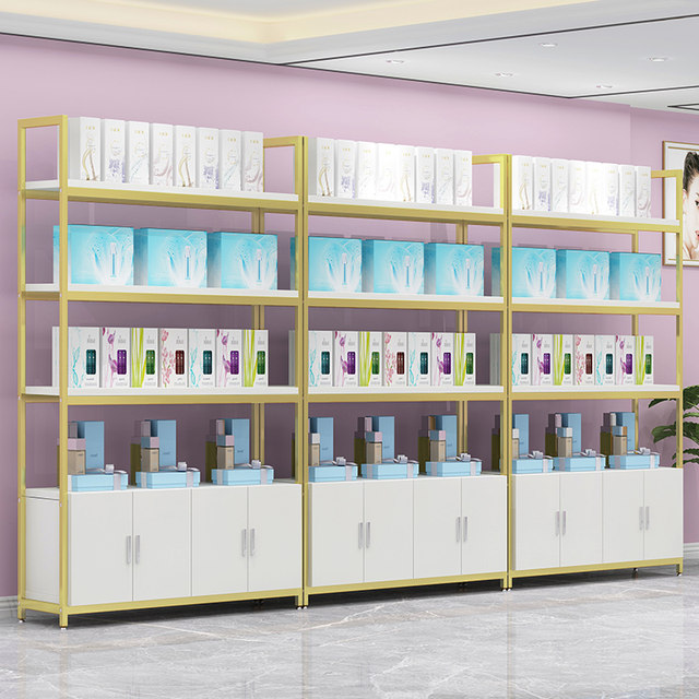 Cosmetics display cabinet beauty salon mother and baby shop product container combination nail ...
