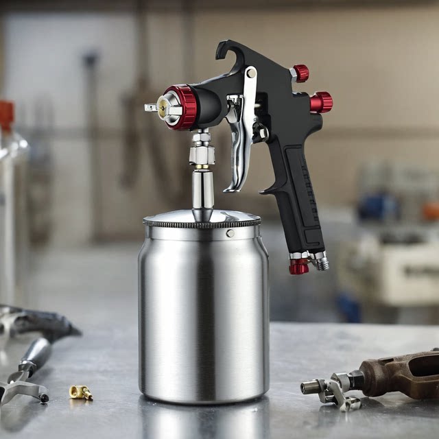 W71 spray gun spray car paint pot pneumatic household machine oil paint ...