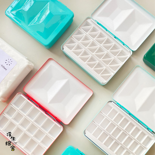 Italian FOME paint box heavy enamel watercolor paint box empty box ...