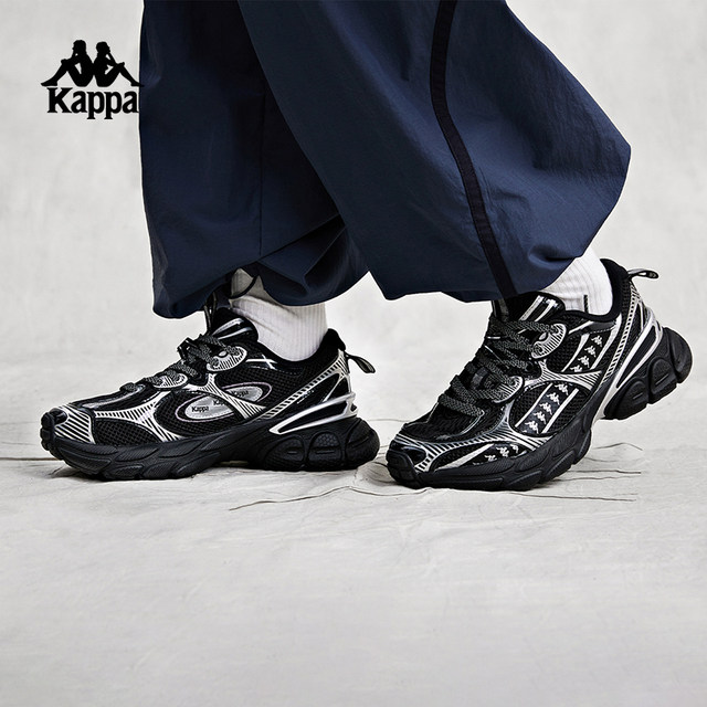 Kappa Kappa back-to-back daddy shoes women's 2024 new shoes thick-soled ...