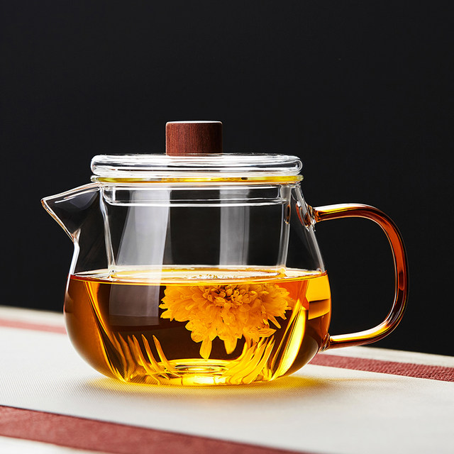 Glass teapot high temperature and thick tea water separation home 2024 ...
