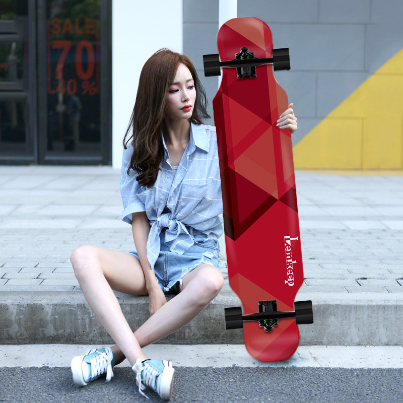 Longboard Skateboard Macarons Lemkeep-02 - Plateau plat